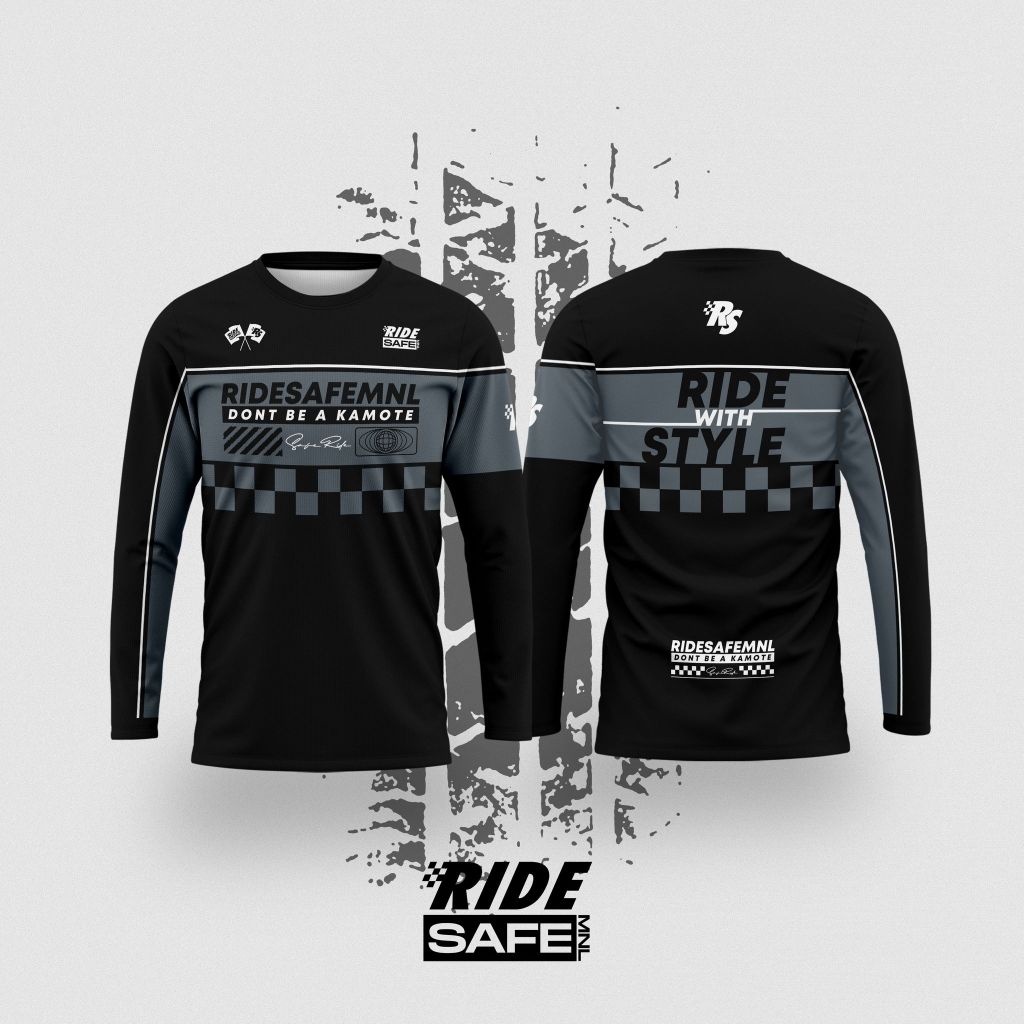 RSMNL 025 | RIDE SAFE MNL RIDING JERSEY | RSMNL LONGSLEEVES | FULL SUBLIMATION | Shopee Philippines