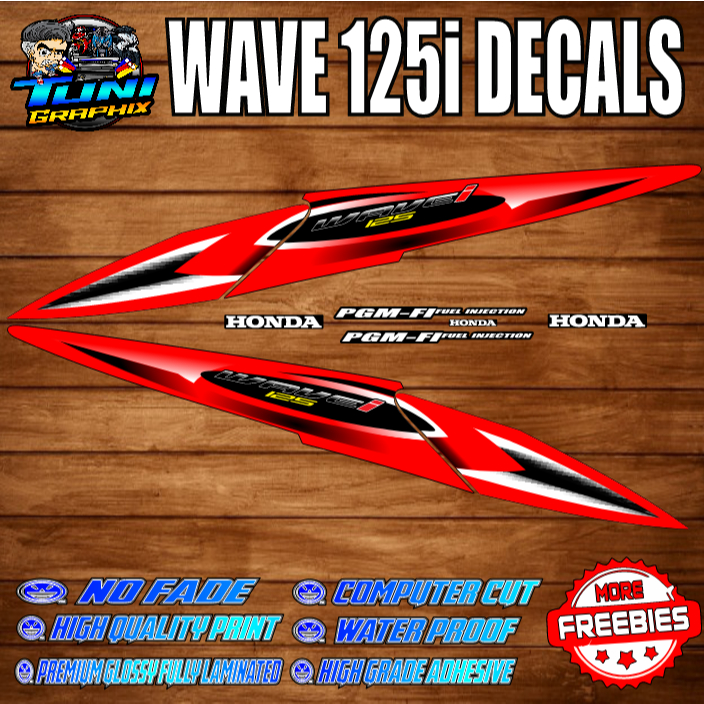 WAVE 125i THAILAND VANZ CONCEPT STOCK DECALS | Shopee Philippines