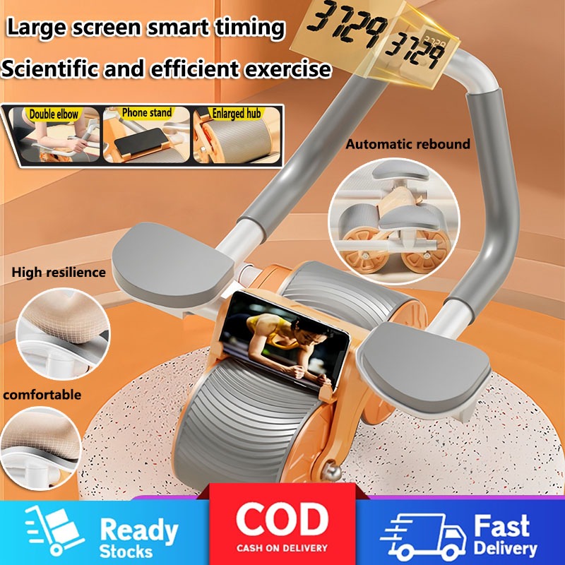 Roller Plank Trainer Beginner Abdominal Health Wheel Support Rebound Ab ...