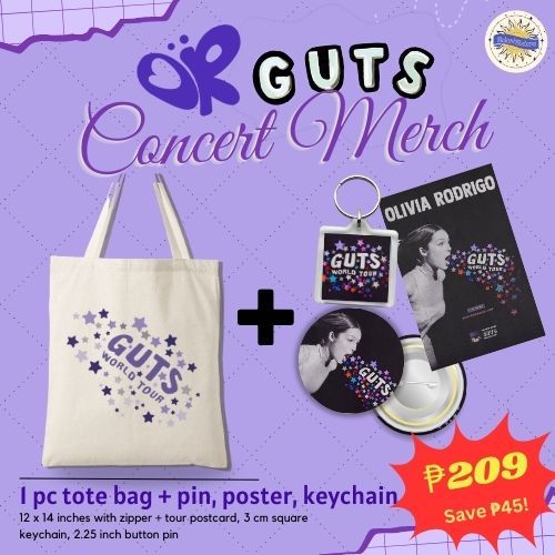 Olivia Rodrigo Guts World Tour Concert Merch Package Set Livie Poster ...