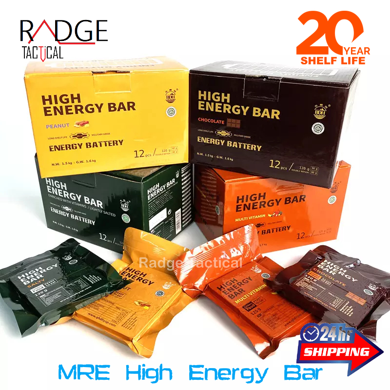 BOXED MRE High Energy Bar Biscuit 20 Years Shelf Life Emergency Food ...
