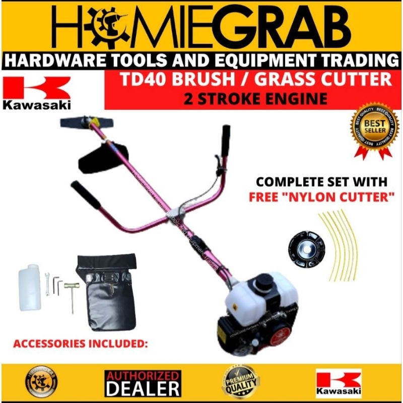 KAWASAKI TD40 GRASS CUTTER 2 STROKE ENGINE / HONDA GX35 GRASS CUTTER ...