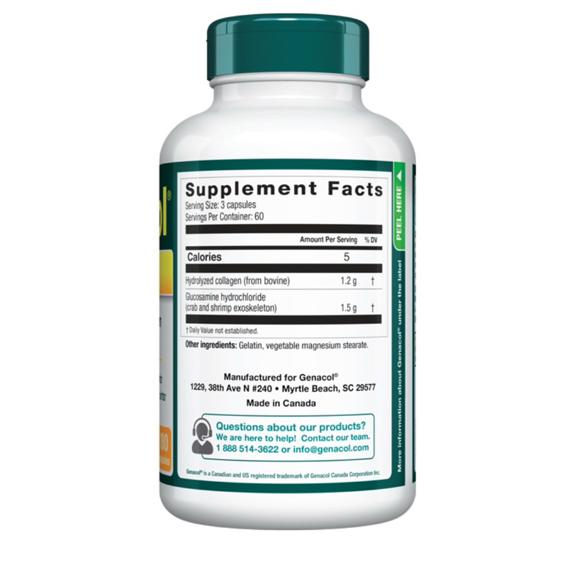 Genacol Plus 180 / 270 capsules | Glucosamine + Collagen Gluten Free Non GMO | Shopee Philippines