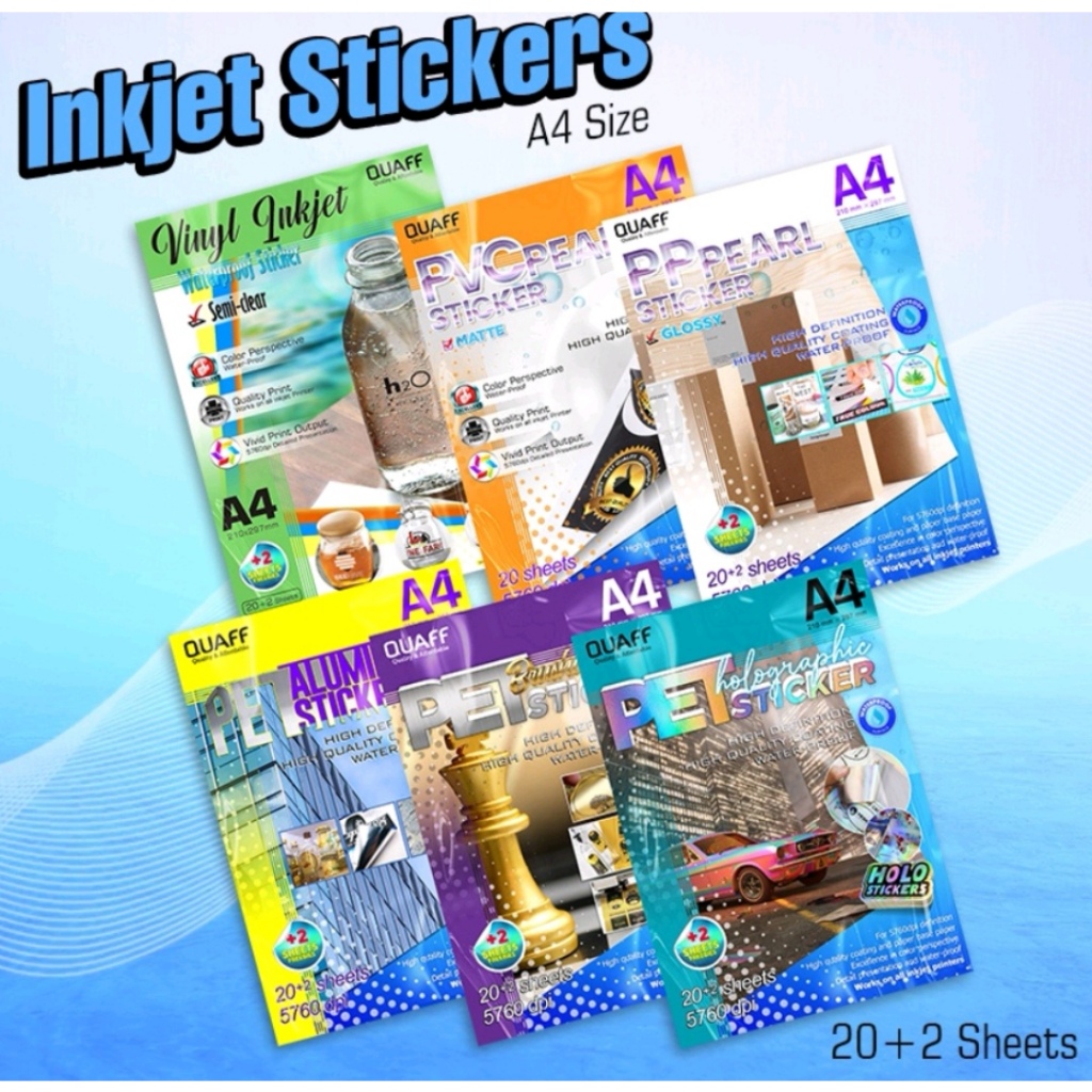 A4 Size QUAFF PET Printable Label Sticker Waterproof 180GSM | Shopee Philippines