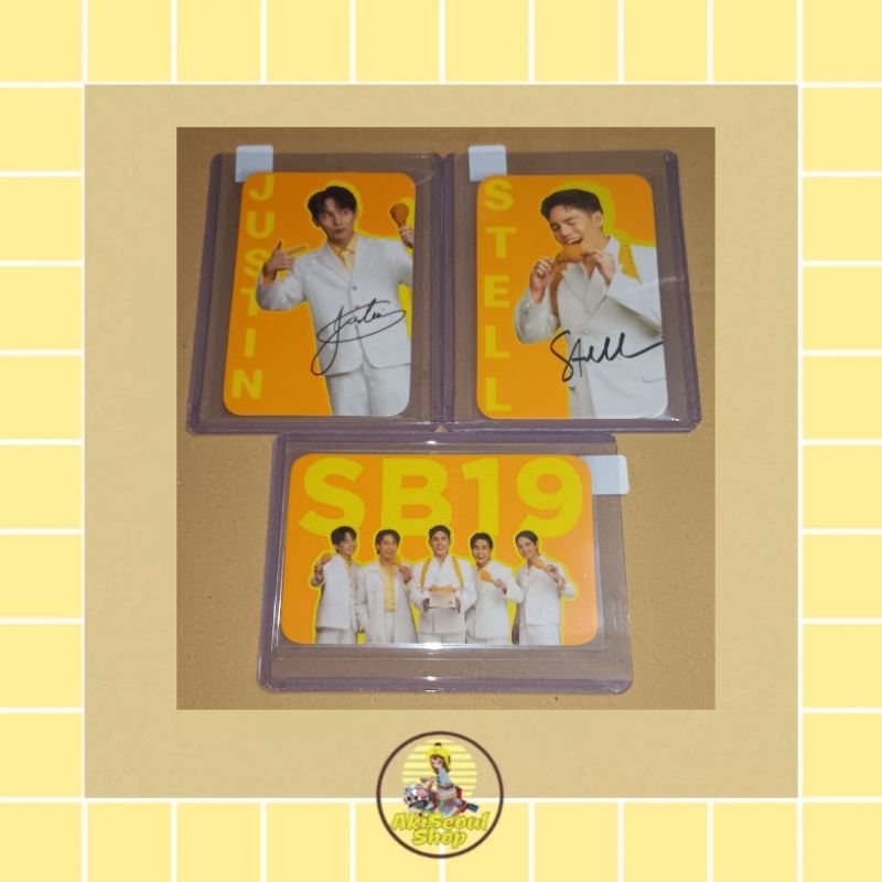 [OnHand] Official SB19 McDonalds McDo Photocards | Shopee Philippines