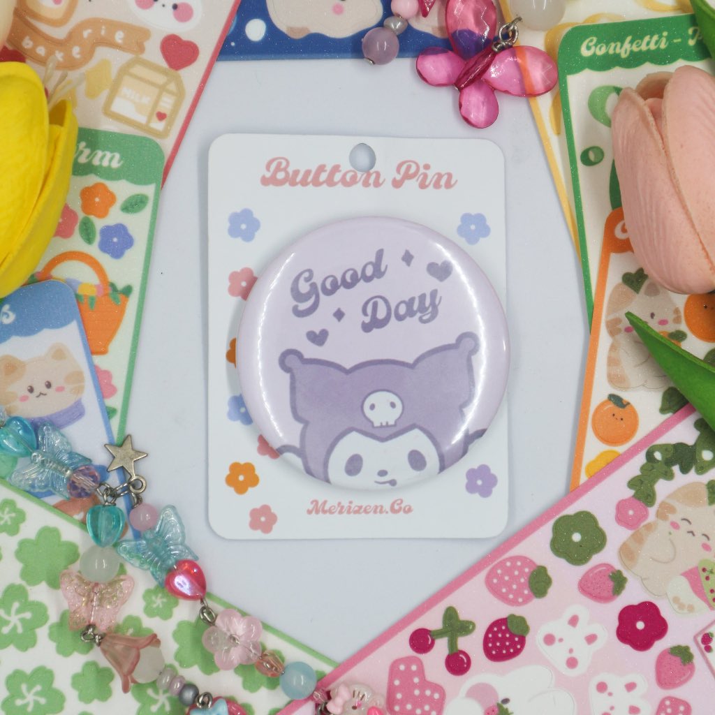 sanrio button pin | fanart sanrio kuromi cinnamoroll pochacco pins ...