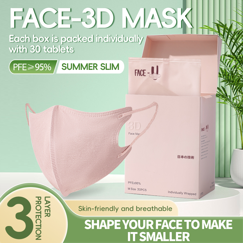 【FDA APPROVED】FACE-U 30pcs 3D Mask Skin-friendly and breathable 3 ...