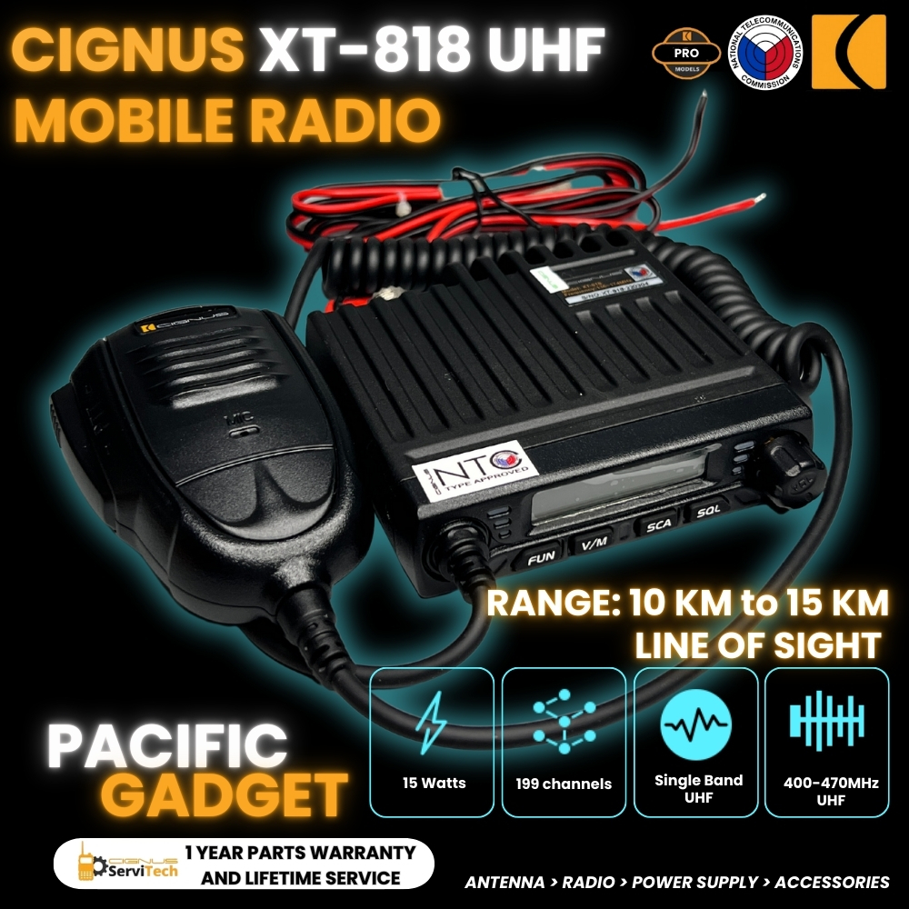 Cignus XT818 UHF Mobile Mini Base Radio | Shopee Philippines