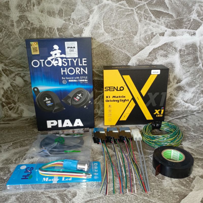 SENLO X1-PLUS MINI DRIVING LIGHT 60 WATTS WITH ORIGINAL PIAA HORN ...