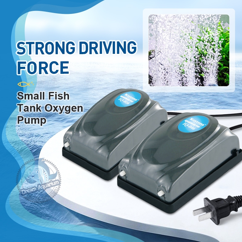 60HZ Dual Air Pump Aquarium Fish Tank Oxygen For Aquarium | Shopee ...