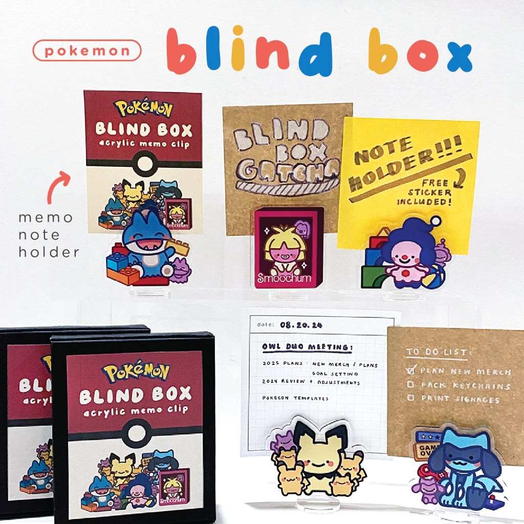 BLIND BOX: Baby Pokemon Memo Clip Holder / Acrylic Standee (Random ...