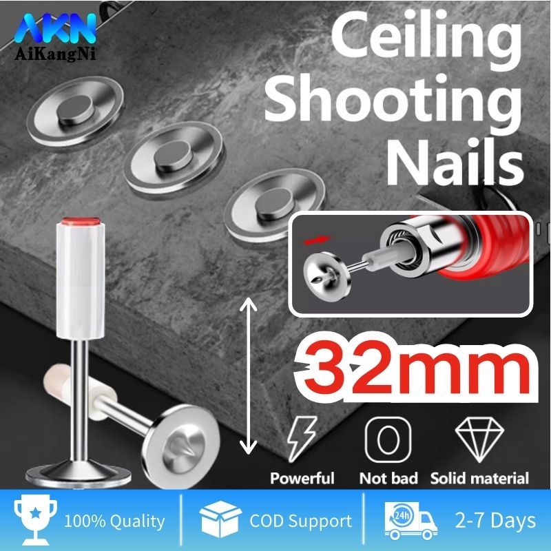 100PCS Nail Gun Rivets 32mm Big Nails Heavyduty Industry Steel Nails ...