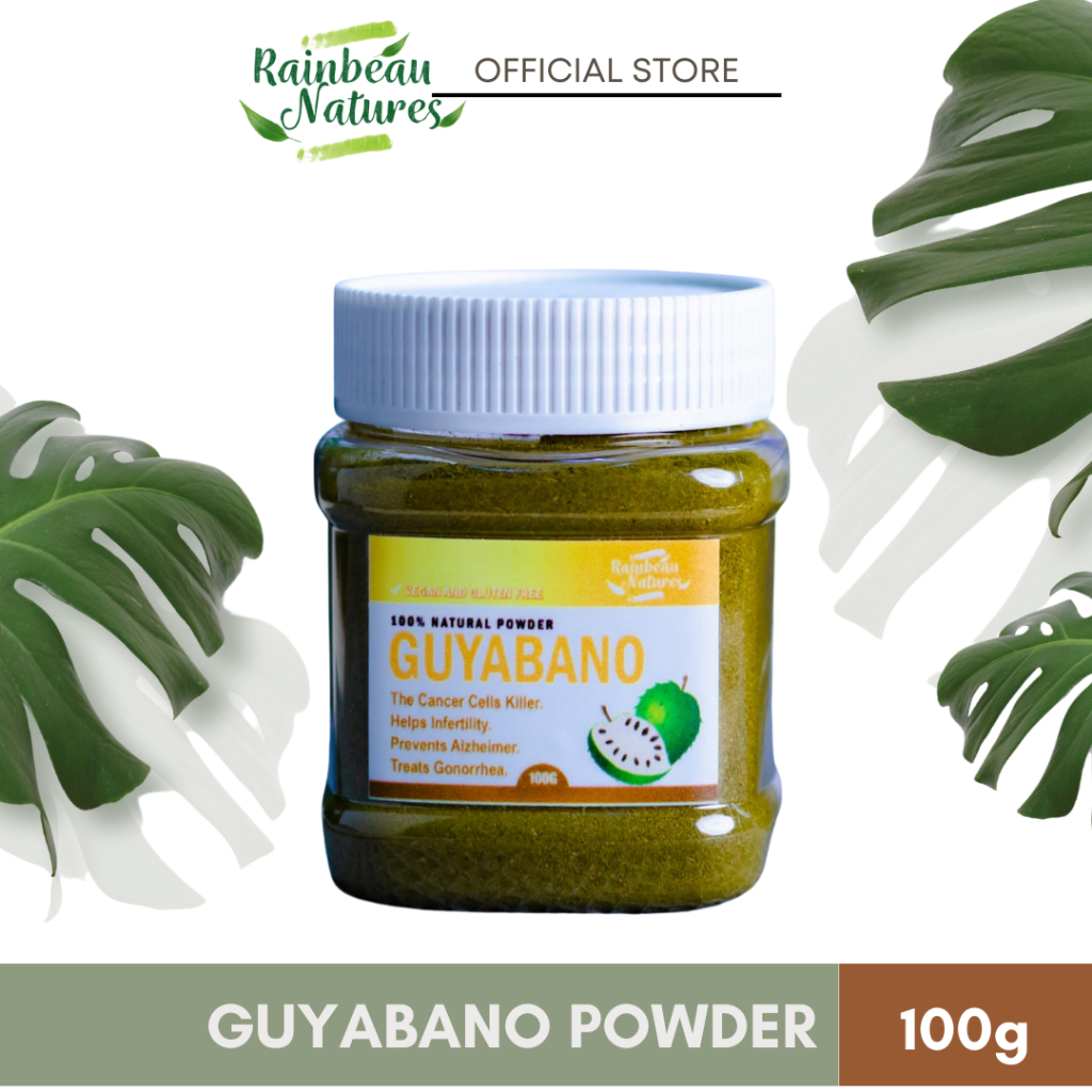 100% Pure Guyabano Soursop Leaves Powder 100g | Shopee Philippines