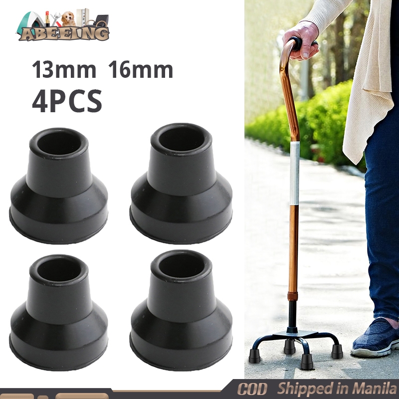 4Pcs Crutches Rubber Tip Universal Cane Rubber Foot All Terrain Crutch ...