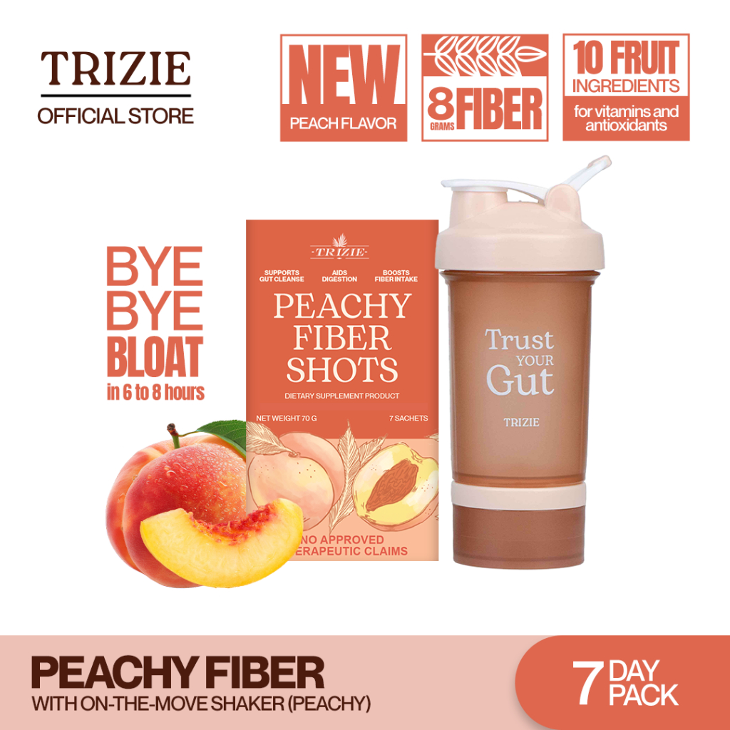 TRIZIE Peachy Fiber and Shaker Bundle [3-day and 7-day] | Shopee ...