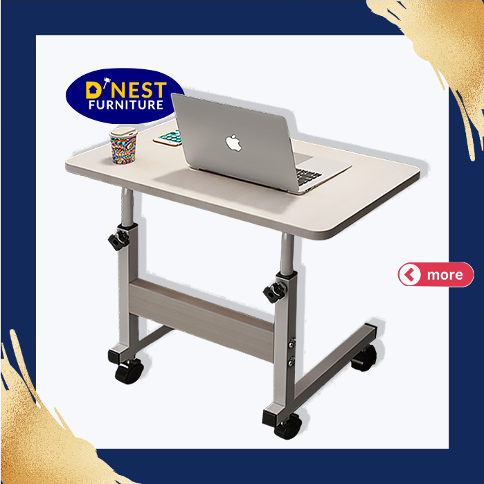 Dormitory lazy lifting computer table Bedside table Movable small table ...
