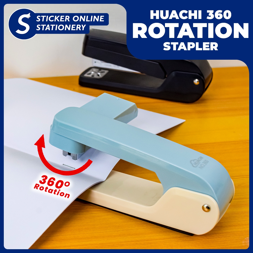 OFFICOM 360 Rotation Stapler High Quality 24/6 Multifunction Paper ...