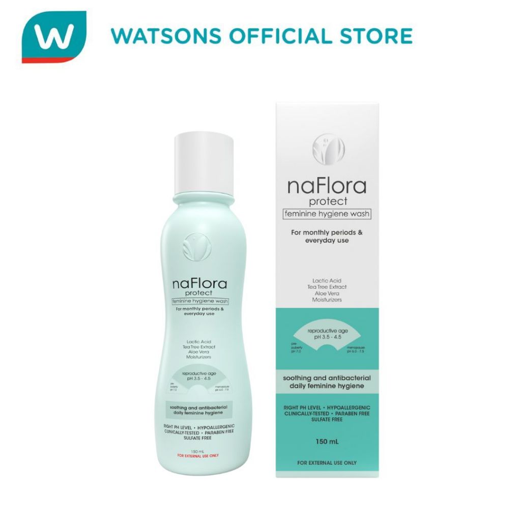 NAFLORA Protect Feminine Hygiene Wash 150ml | Shopee Philippines