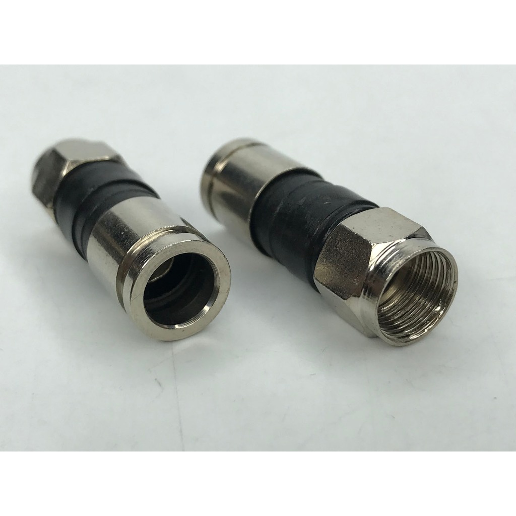 RG6 Compression Connector, RG-6 Coax F Male Connector, Best for Indoor ...