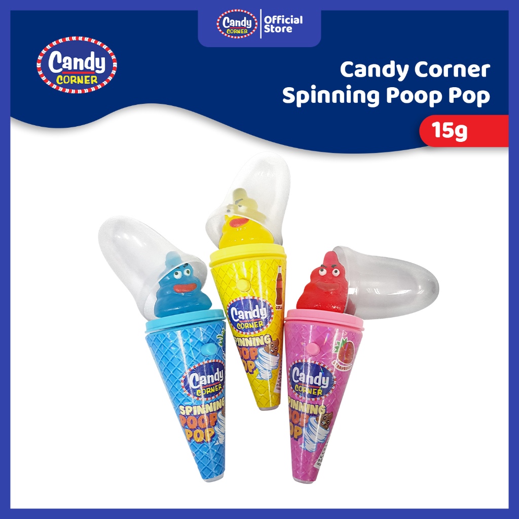 Candy Corner Spinning Poop Pop Lollipop 15g | Shopee Philippines