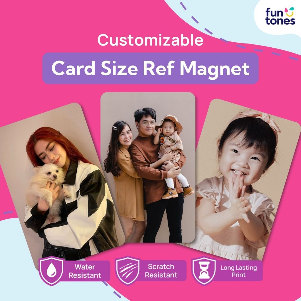 Customizable Card Size Photo Ref Magnets / ATM Size / Personalized ...