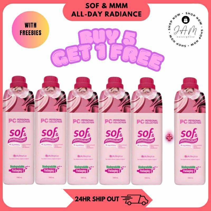 SOF AND MMM ALL-DAY RADIANCE FABCON CONDITIONER 1000ML (BUY 5 GET 1 ...