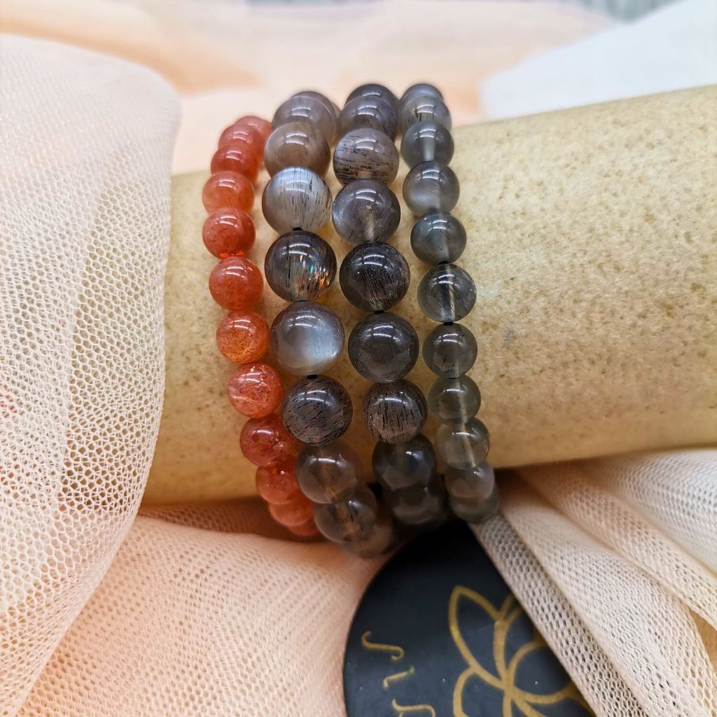 Sunstone Bracelet HQ (Confidence, Radiance, Leadership) 8mm 16 cm ...