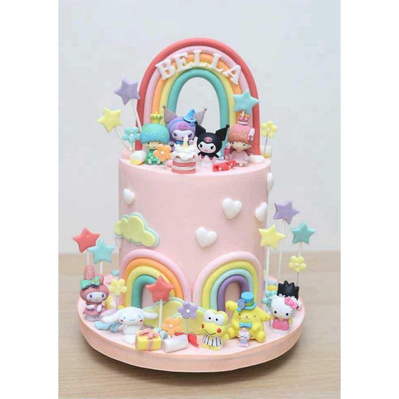 Customize edible fondant cake toppers set/Ms.Karla | Shopee Philippines