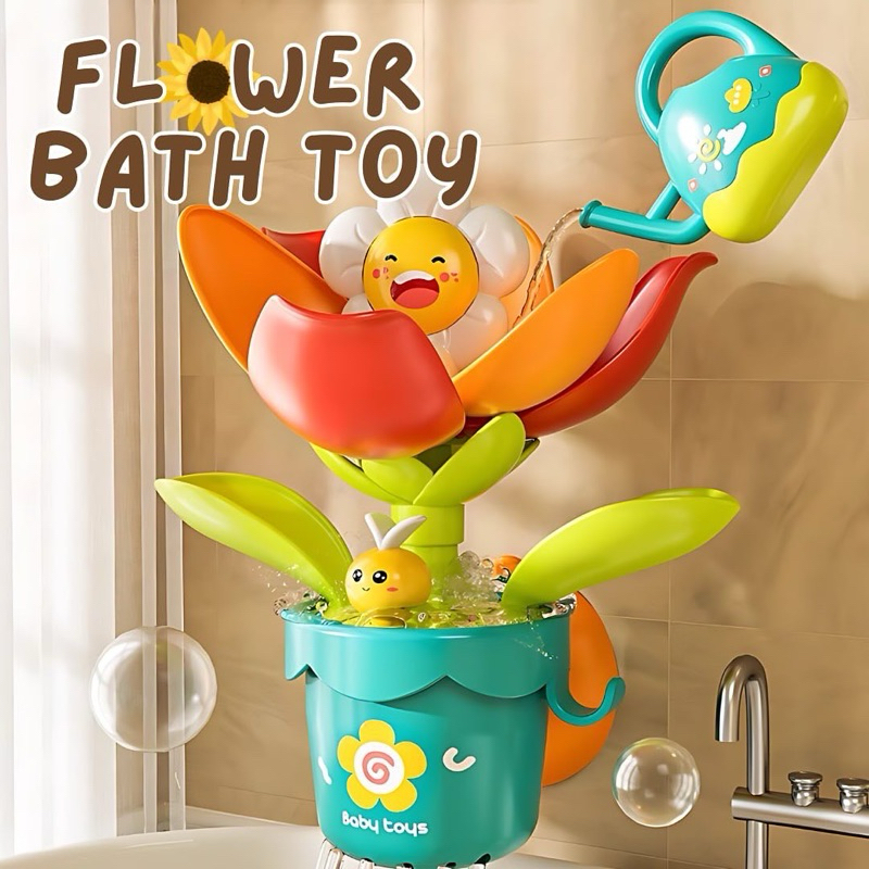 Flower Bath Toy For Children Water Toys No battery needed Gift set ...