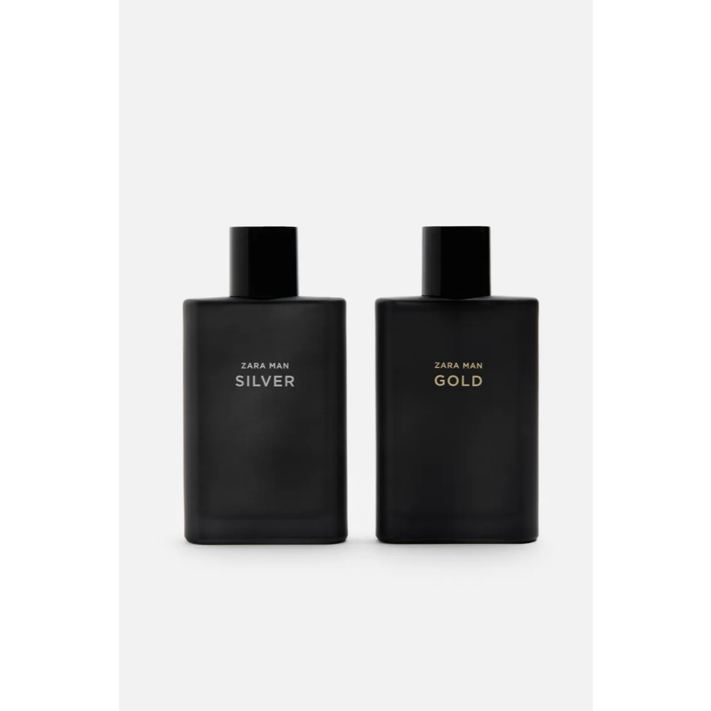 ZARA MAN SILVER EDT 90ML + ZARA MAN GOLD EDT 90ML (3.04 FL. OZ ...
