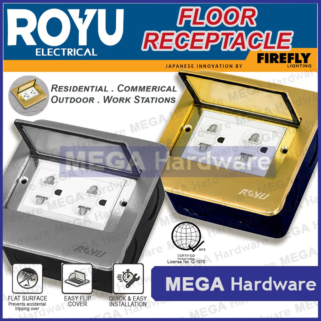 ROYU Square Floor Receptacle Housing | Shopee Philippines