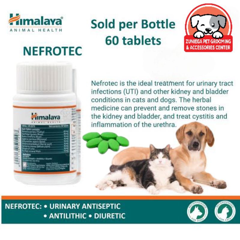 Himalaya Nefrotec Vet Tablet- 60 Tablets | Shopee Philippines