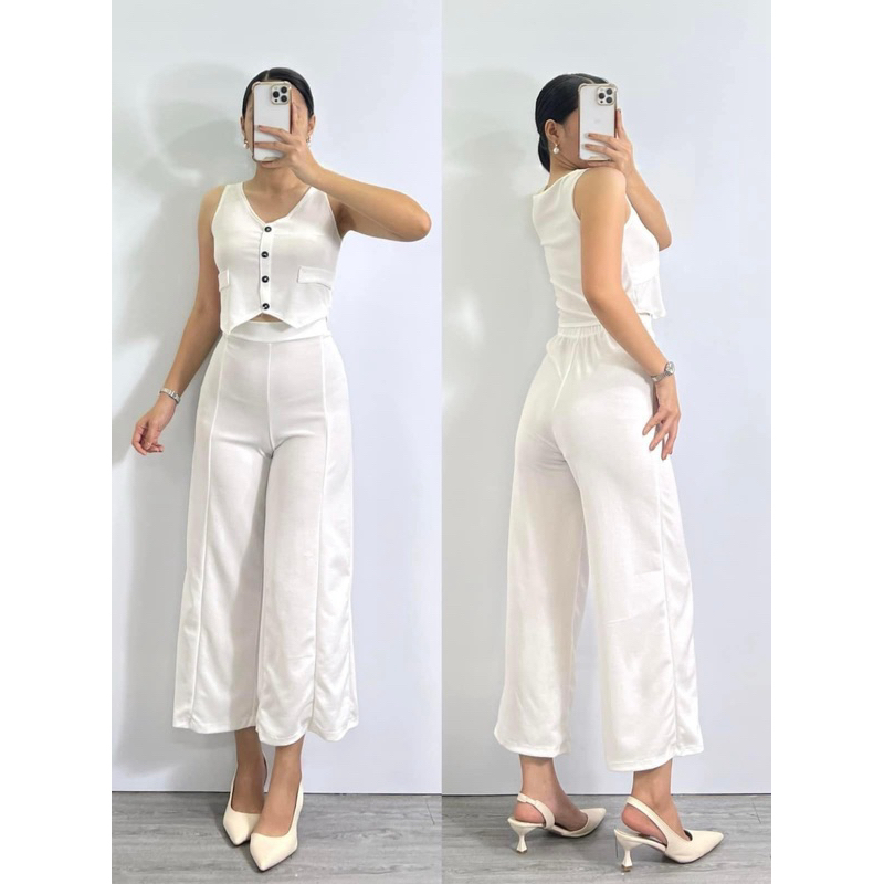 TYRONIA TOP AND PANTS COORDINATES | Shopee Philippines