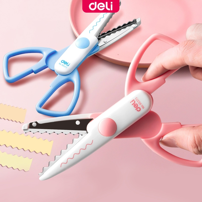 Deli Student Safety Colorful Scissors DIY Paper Cut Tools For Children ...