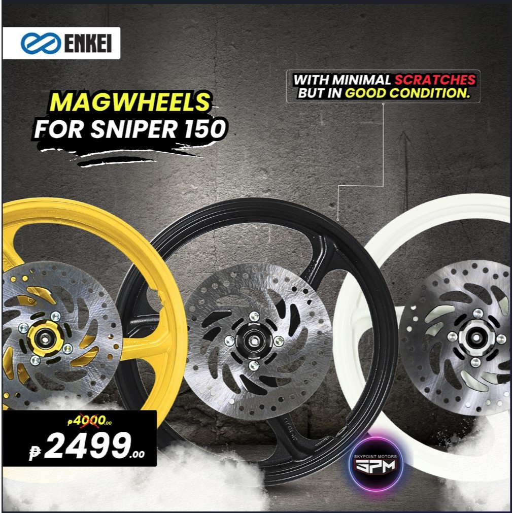 ENKEI YAMAHA SNIPER 150 MAGS F:1.60/17 R:2.15/17 (9851-102) | Shopee ...