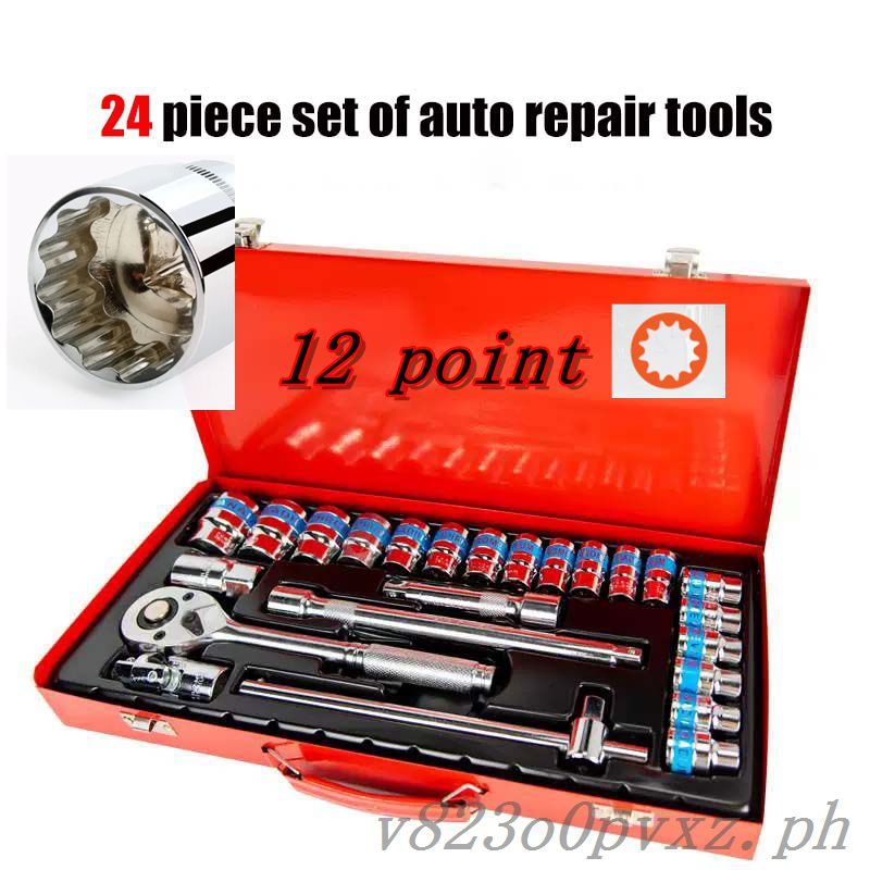 Tool sets Made in Germany 24PCS Socket SET 8mm to 32mm 1/2 Drive with Ratchets sockets | Shopee ...