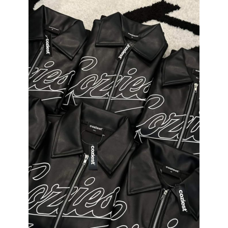 Coziest Leather Jacket "Harley" | Shopee Philippines