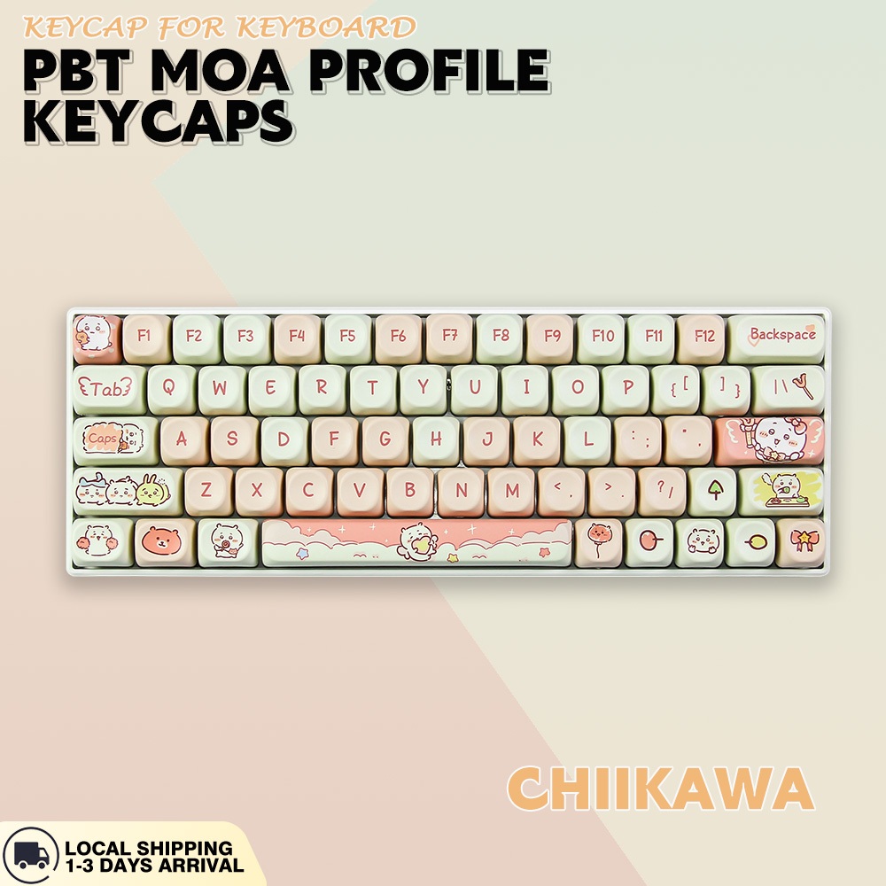 Zifriend 95 Keys MOA Profile PBT Keycaps for 61/64/68/75/87 Cherry MX Switch Gaming Mechanical ...