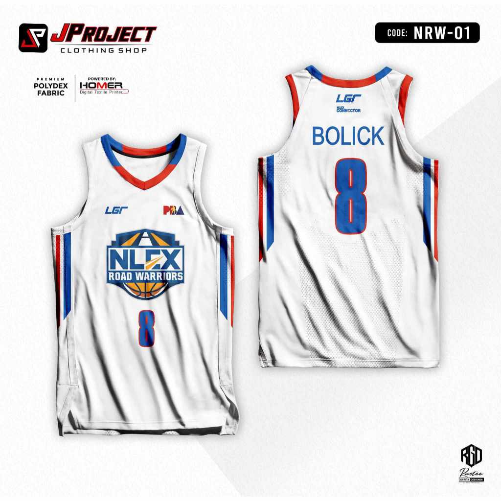 PBA JPROJECT PREMIUM BASKETBALL JERSEY (NLEX RW ) | Shopee Philippines