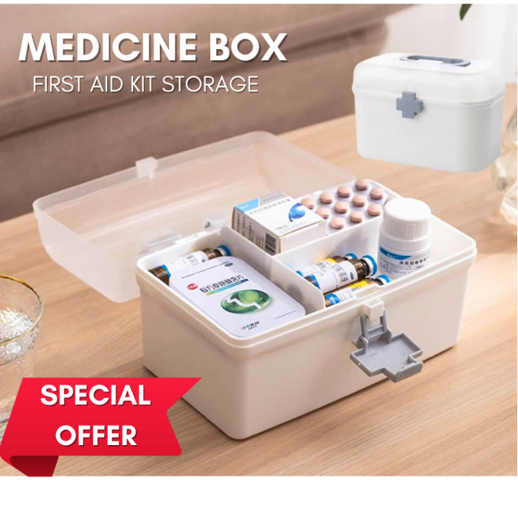 Christmas Gift Idea Portable Family Medicine Case First Aid Plastic ...