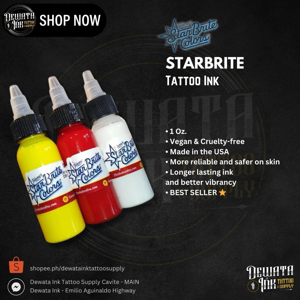 Original STARBRITE Colors Tattoo Ink (1 oz.) | DEWATA INK | Shopee ...