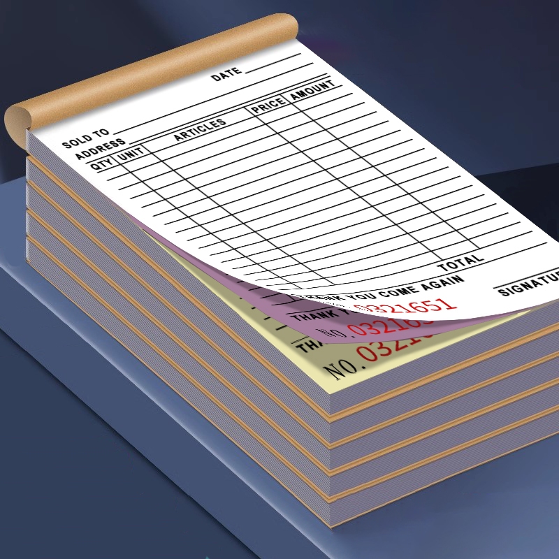 2ply/3ply Resibo customized Carbonization Receipt Order Receipt Carbon ...