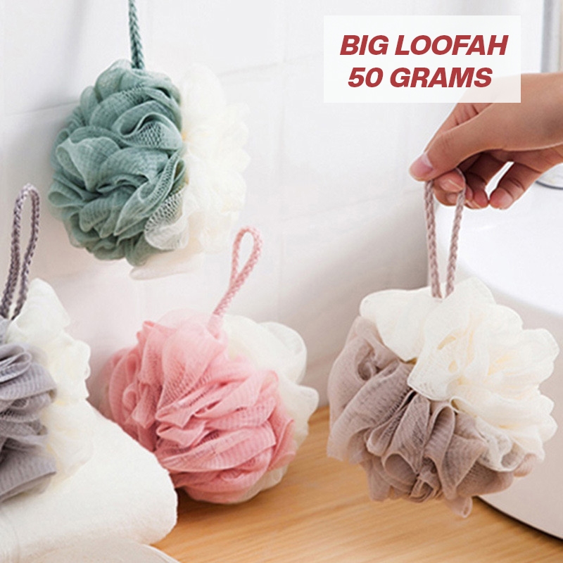 High Quality Shower loofahs Bath Ball Flower Rub Body Scrub mesh loofah ...