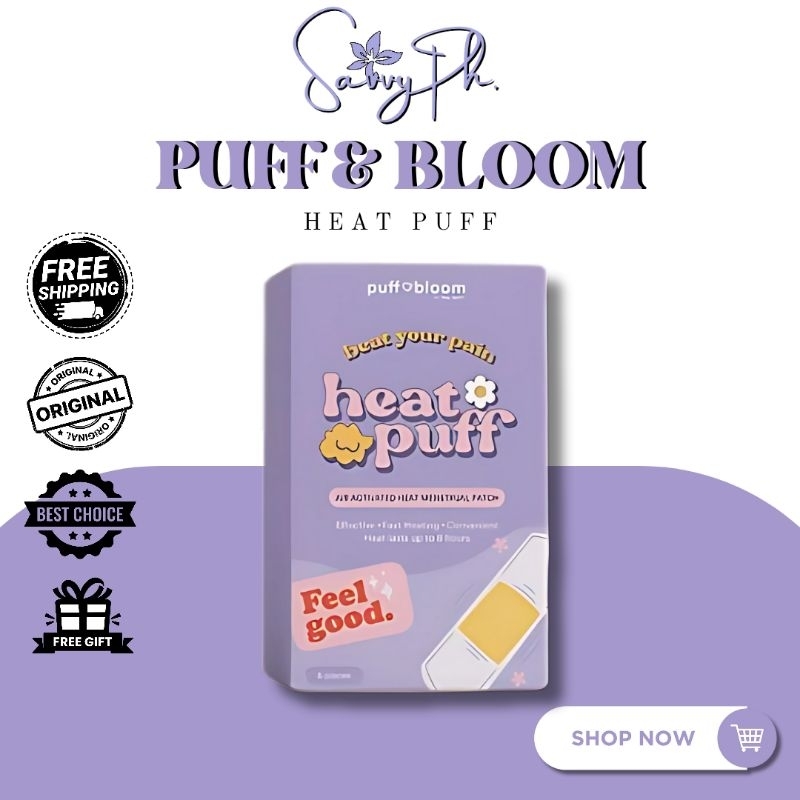 Puff & Bloom Heat Puff Air Activated Heat Menstrual Patch Up | Shopee ...