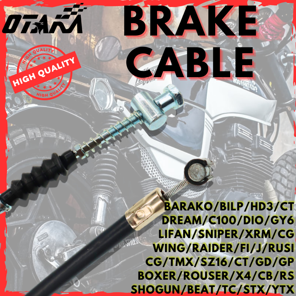 OTAKA BRAKE CABLE for Motorcycle BARAKO/BEAT/HD3/CT/DREAM/MIO/TMX/WAVE ...