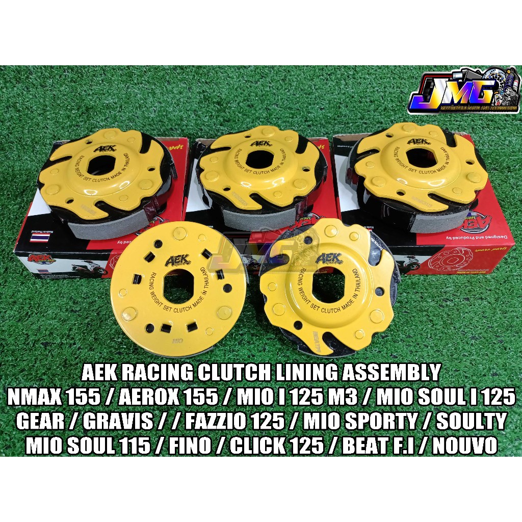 AEK RACING CLUTCH LINING ASSEMBLY NMAX 155/AEROX 155/ MIO I 125 M3/ MIO ...