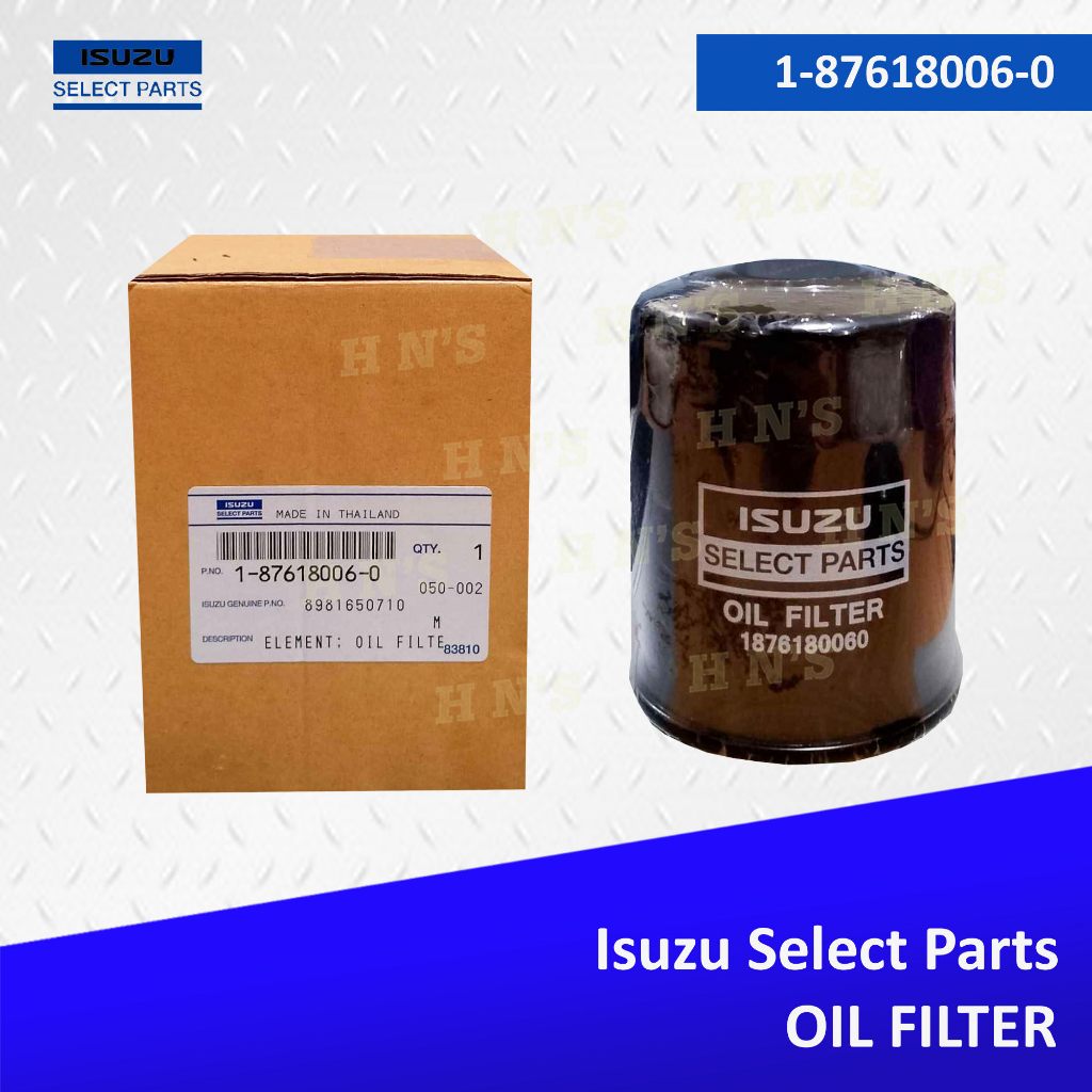 Isuzu Genuine Oil Filter for Isuzu MU-X 4JJ1 4JK1 4JJ3 / Isuzu D-Max 3rd Gen 2014- UP (1 ...