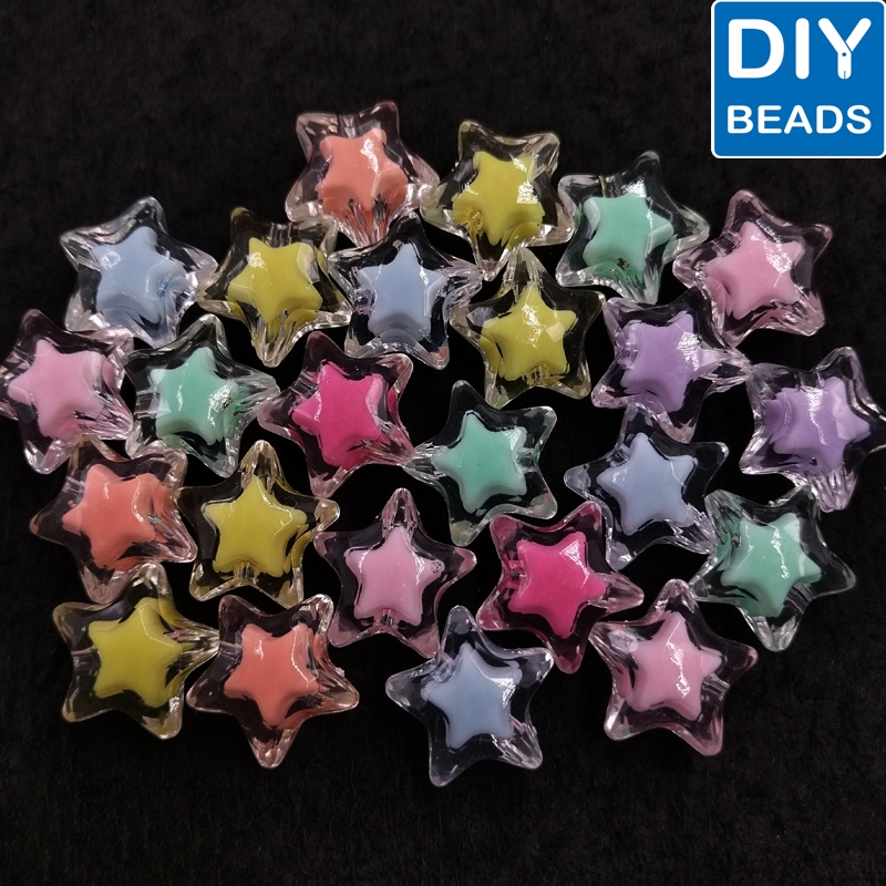 Diy Beads Sago Star Big Beads Assorted 20mm (250grams) | Shopee Philippines