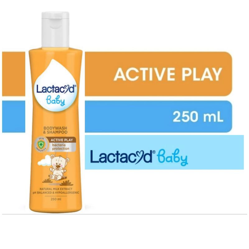 LACTACYD BABY Active Play Bodywash & Shampoo Bacteria Protection 250ml ...