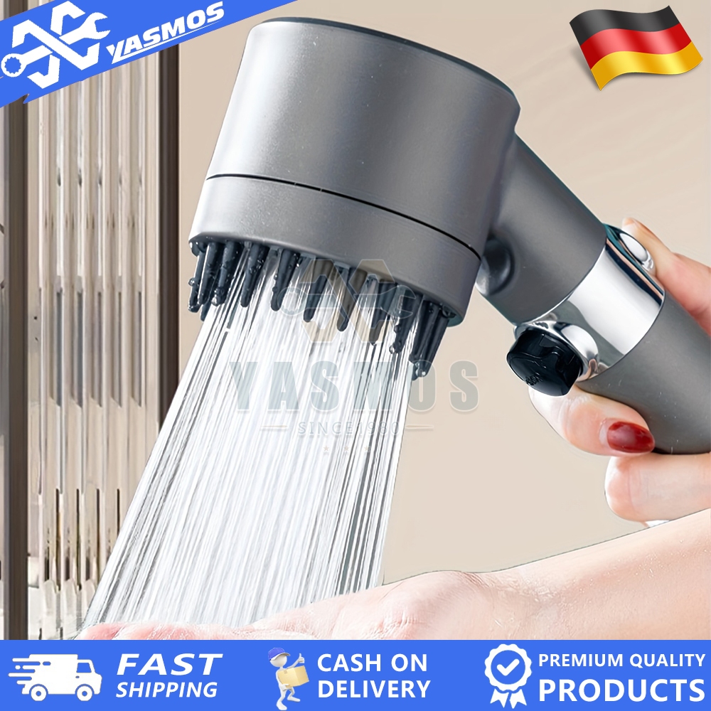 Pressurized Shower Nozzle With Filter 3-Mode Adjustable Shower Nozzle ...